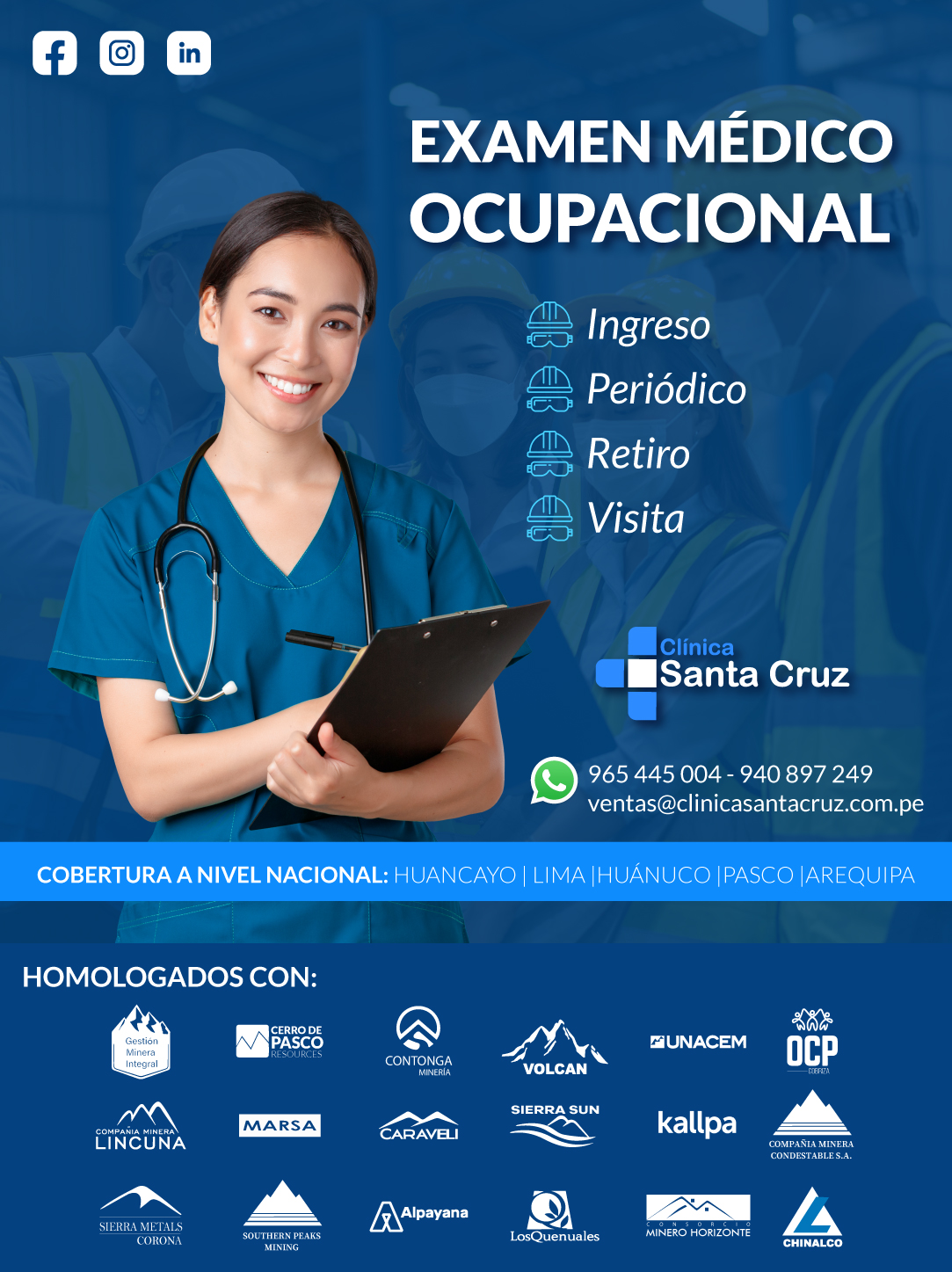 Examen medico ocupacional EMO | Salud Ocupacional preventiva